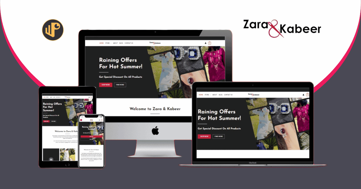 Zara & Kabeer - WooCommerce Store Development - WP eCommerce Development